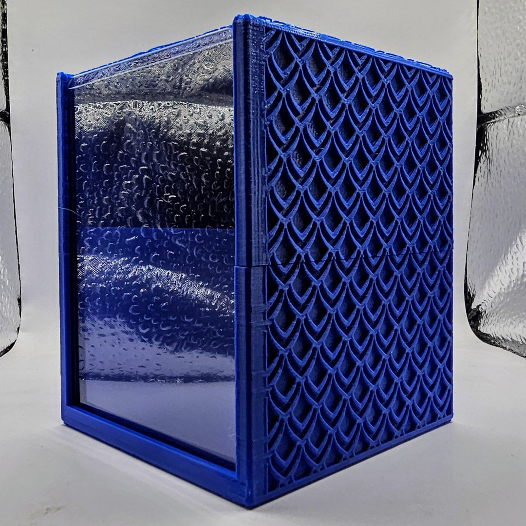 Custom 3D Printed MTG EDH Deck Box With Scales Pattern - Carry Your ...