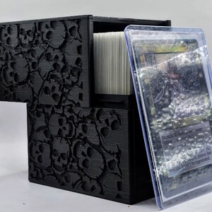 Custom 3D Printed MTG EDH Deck Box With Skull Pattern - Carry Your ...