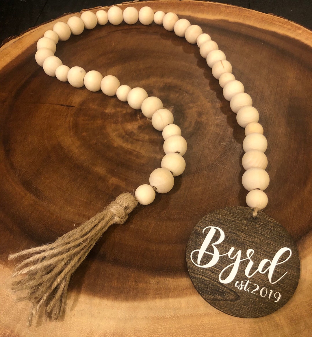 Personalized Name Garland Wedding Gifts Monogram Gifts Farmhouse Decor ...