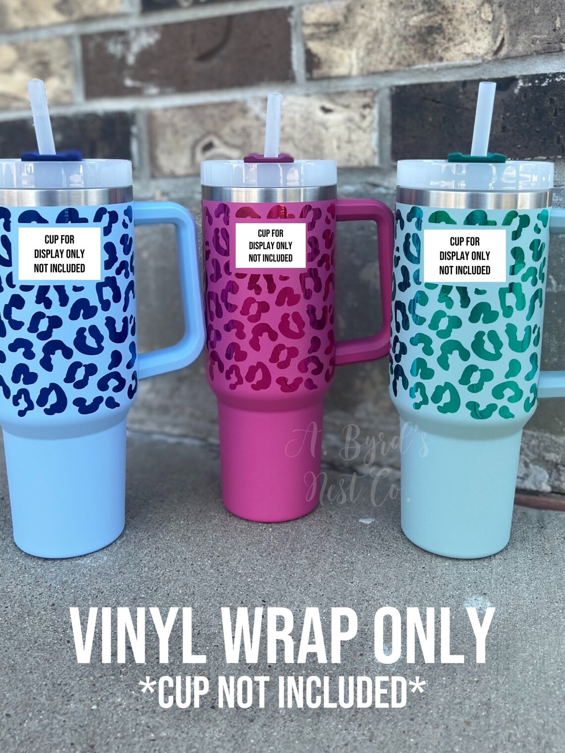 Leopard Tumbler Decal Quencher Wrap Cheetah Print Wrap - Etsy