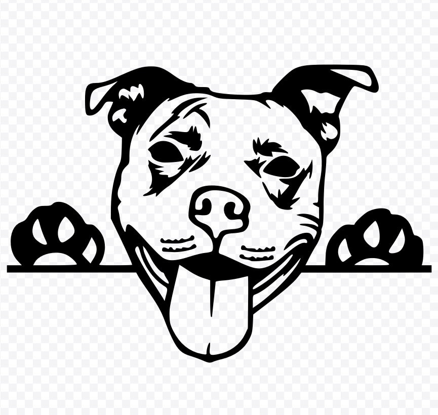 Pitbull Svg - Etsy
