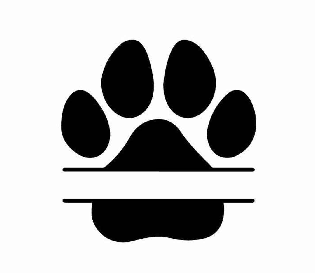 Paw Print Name Svg - Etsy