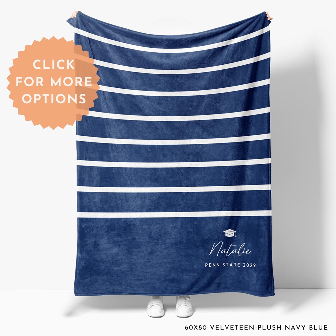 Custom College Blanket | High School Graduation Gift, College ...