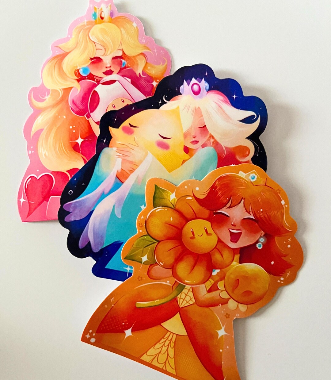 Rosalina Peach Daisy Sticker | Fanart Princess Sticker - Etsy