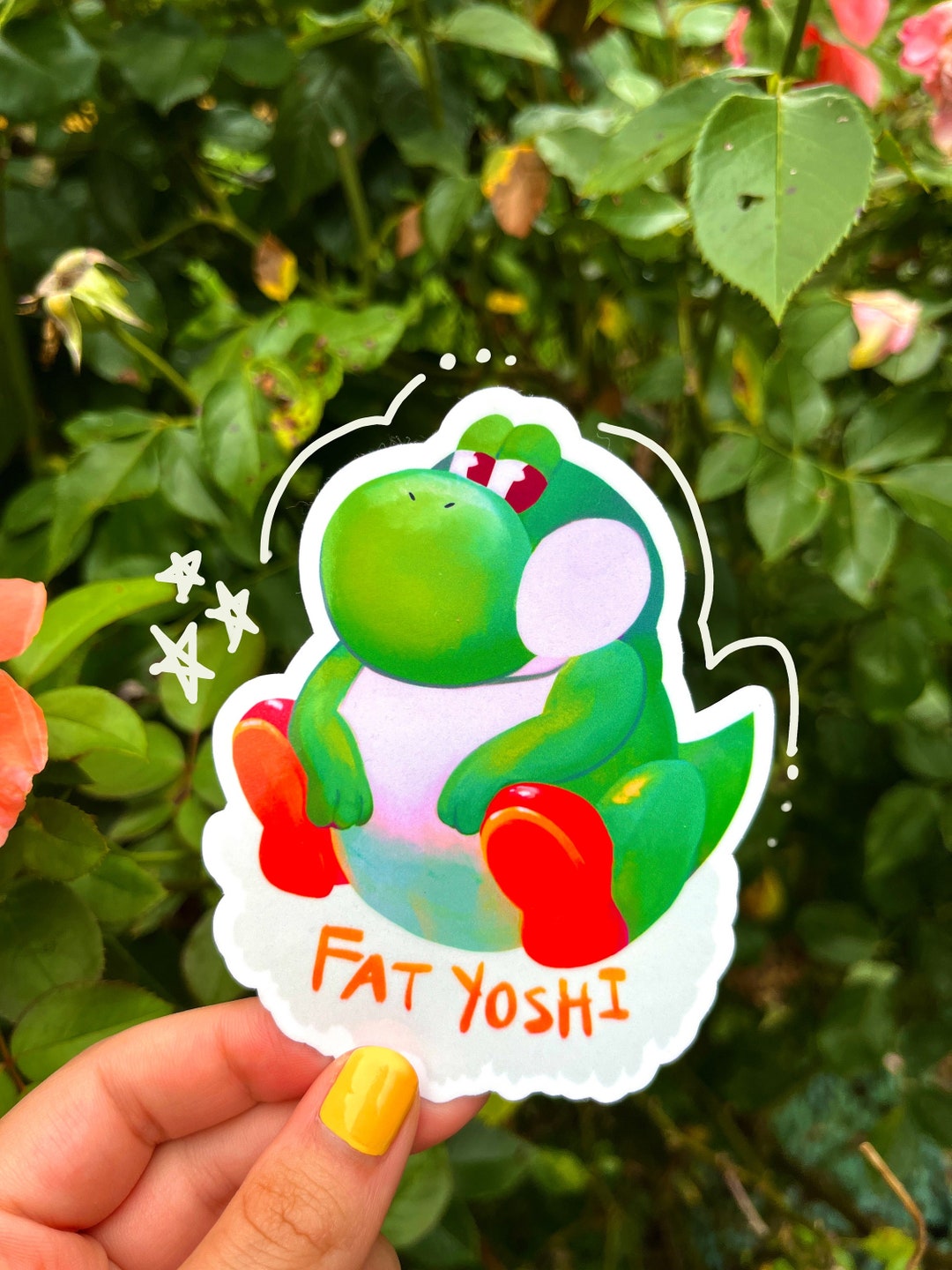 Fat Yoshi Sticker - Etsy