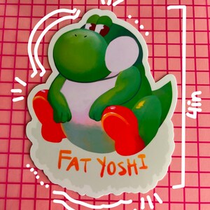 Fat Yoshi Sticker - Etsy