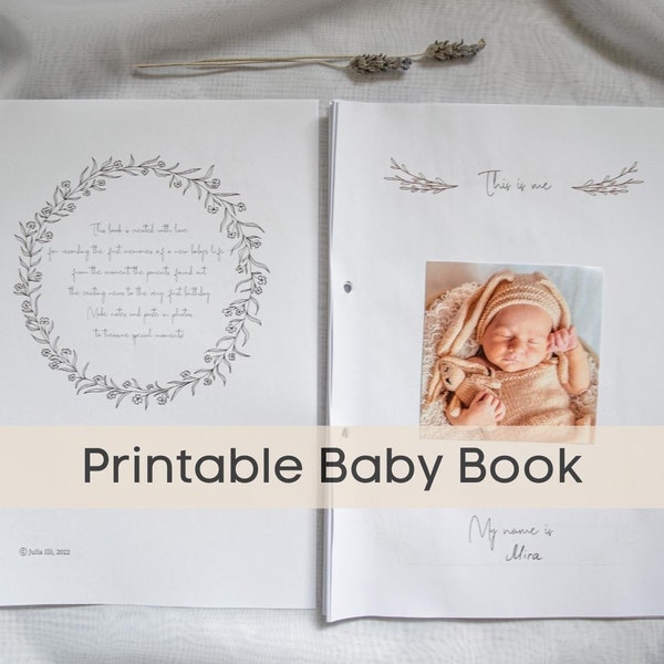 Baby Record Book - Etsy