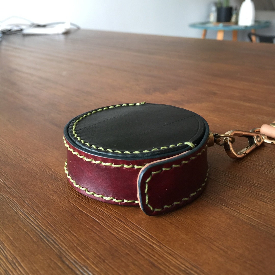 Leather Purse Pattern, Round Purse Pattern, Diy Leather Case Template ...