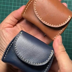 PDF Curve Coin Purse, Leather Coin Box Pattern, Leather Template for ...