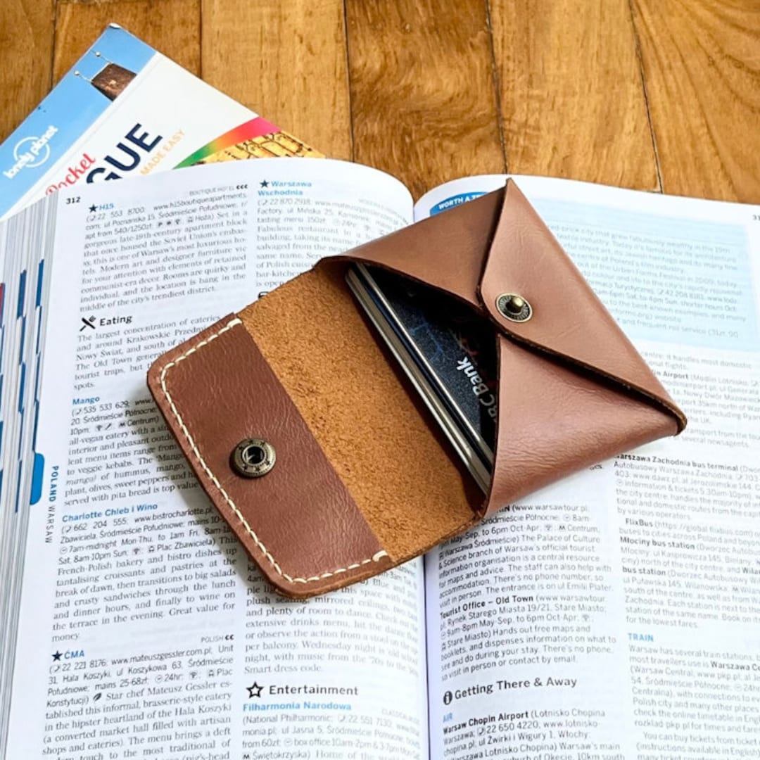 Leather Card Holder Pattern for Card Wallet, Name Card Holder Template ...