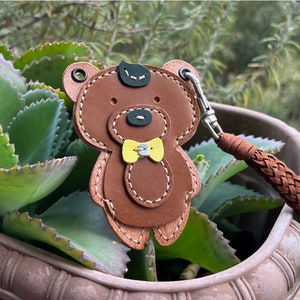 Leather Bag Charm - Etsy