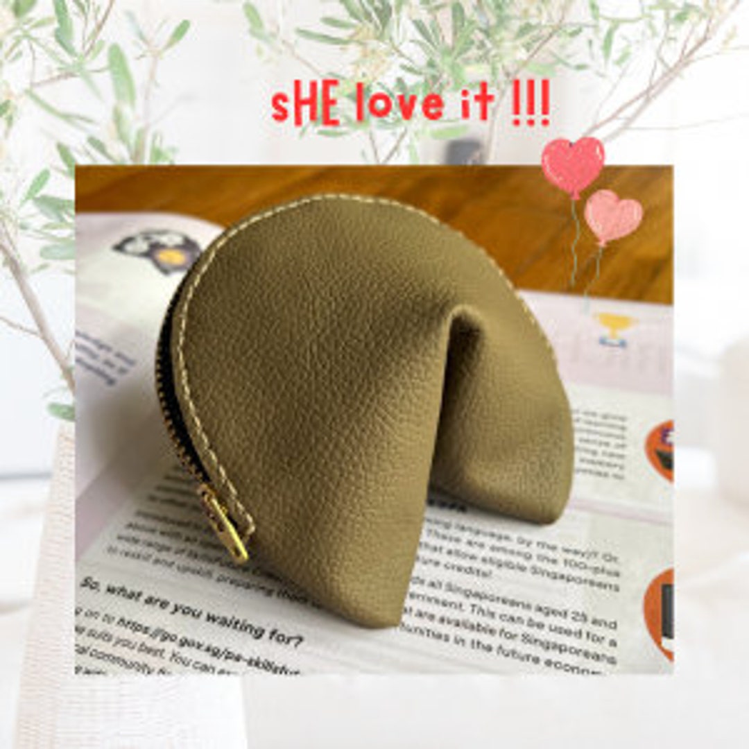 Leather Fortune Cookie Purse Sewing Pattern & Video Tutorial (PDF ...