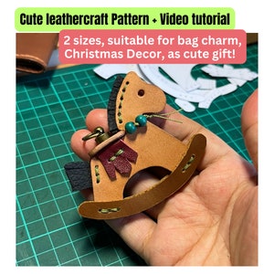Christmas Ornament PDF, Cute Leathercraft Pattern, Handmade Christmas ...