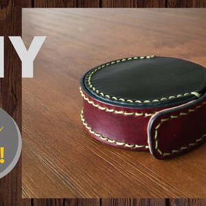 Leather Purse Pattern, Round Purse Pattern, Diy Leather Case Template ...