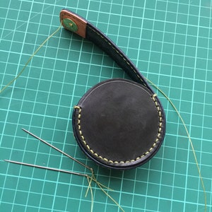 Leather Purse Pattern, Round Purse Pattern, Diy Leather Case Template ...