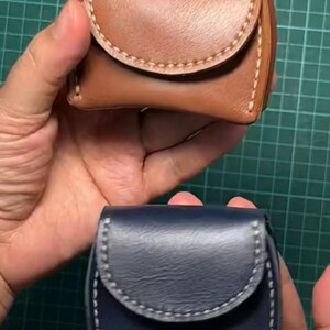 Leather Curve Coin Purse Pattern | Mini Bag Template | PDF Digital ...