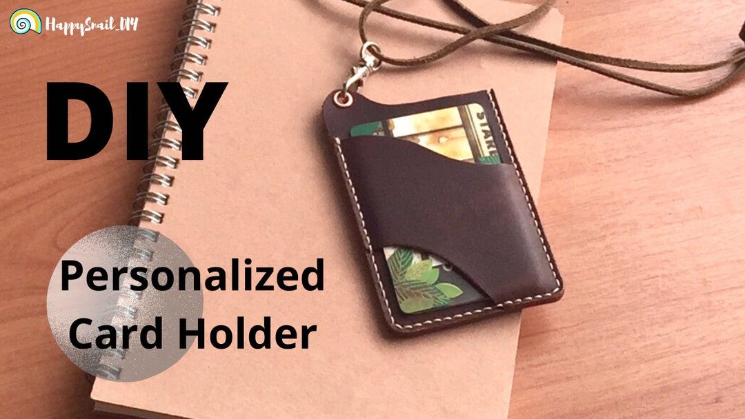 Leather Badge Holder Pattern, Personalized Id Holder Pattern, Leather ...