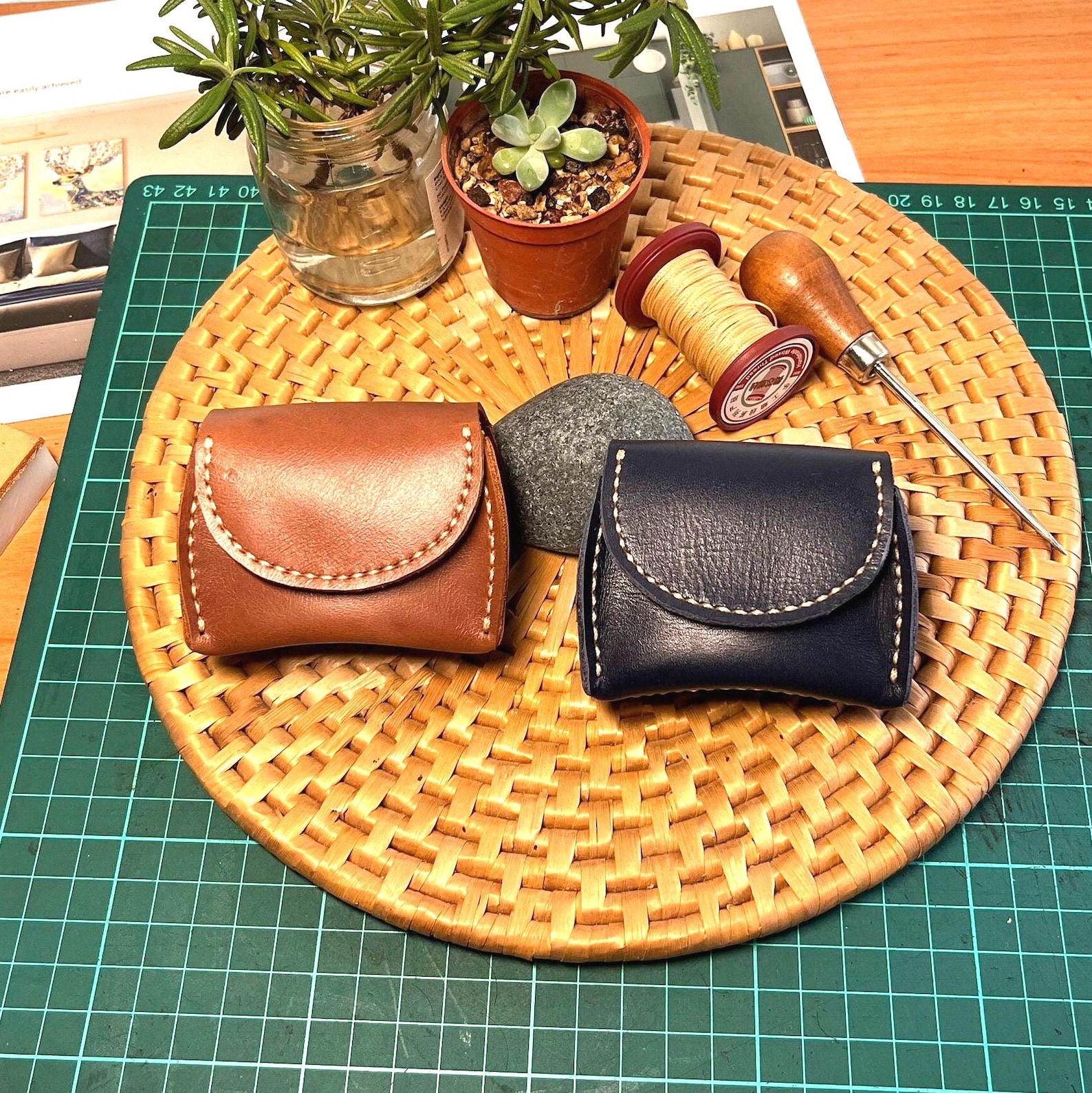 Leather Curve Coin Purse Pattern | Mini Bag Template | PDF Digital ...