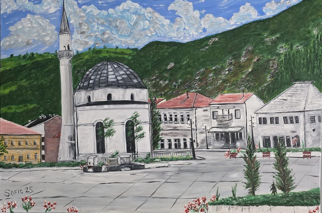 Original Oil Painting: Hometown Scene, Signed & Framed - Etsy
