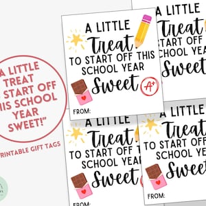 A Little Treat to Start off This School Year Sweet Gift Tags for ...