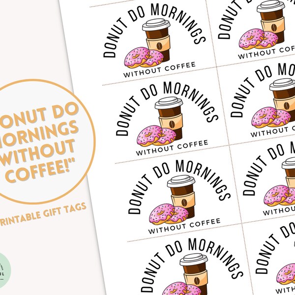Coffee and Donuts Staff Appreciation - Etsy