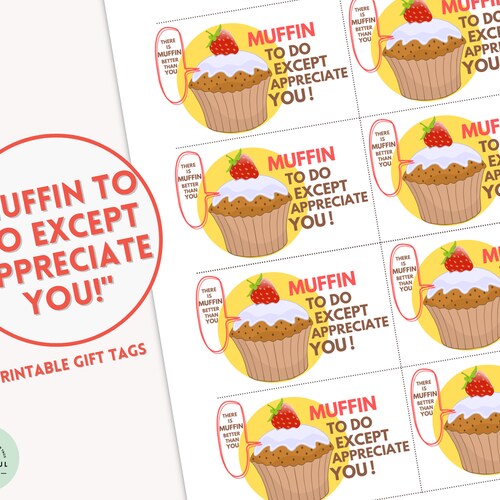 Teacher Appreciation Gift Tags Printable Thank You for - Etsy