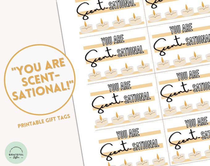 PRINTABLE Thank You for Being Scent-sational! Tag | Instant Download ...