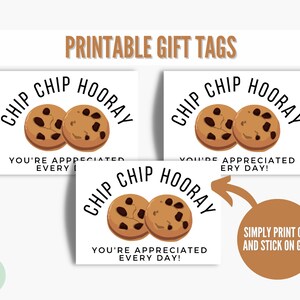 Chip Chip Hooray, You're Appreciated Every Day Gift Tags Appreciation ...