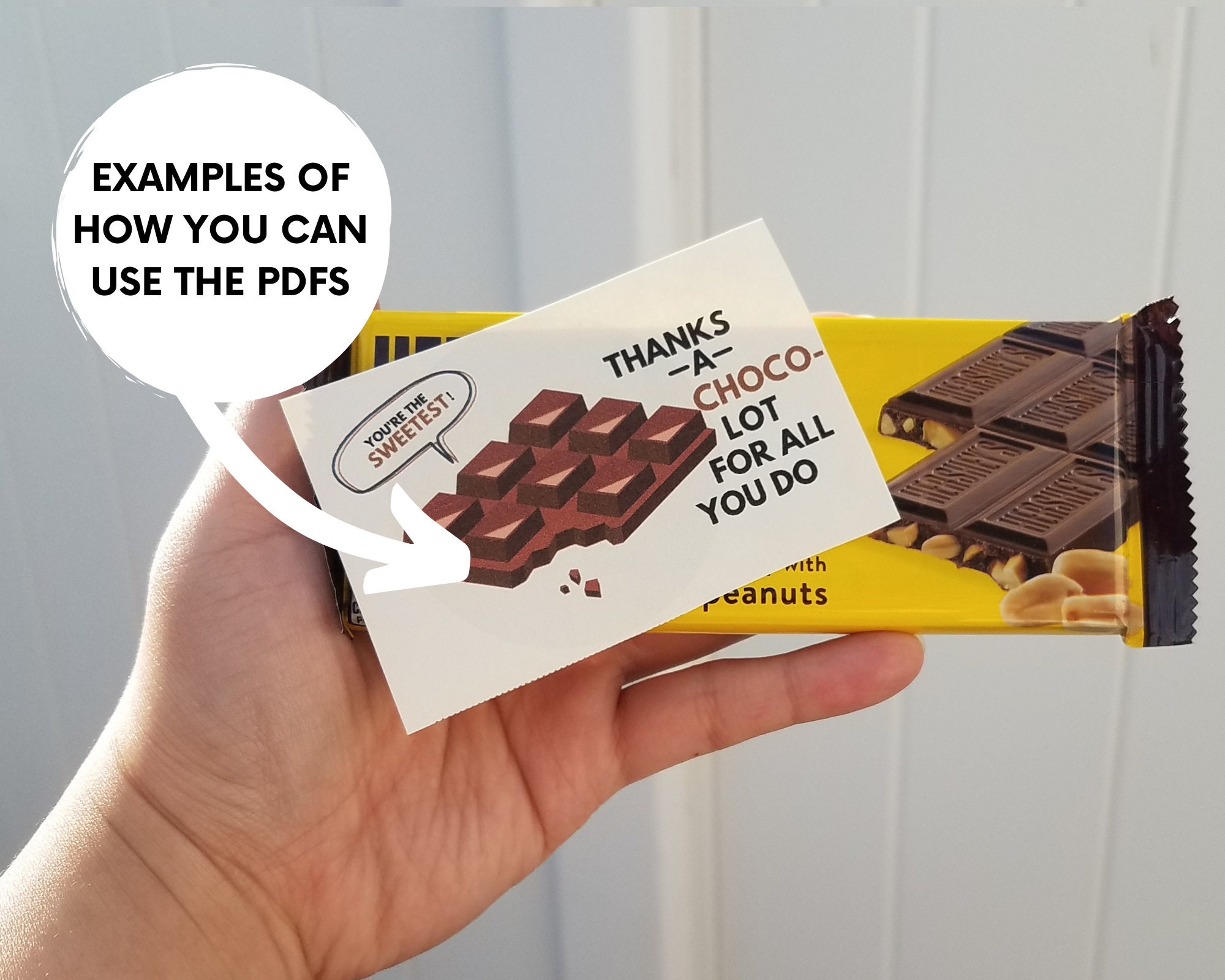 Thanks A Chocolot for All You Do Chocolate Thank You Gift Tags ...