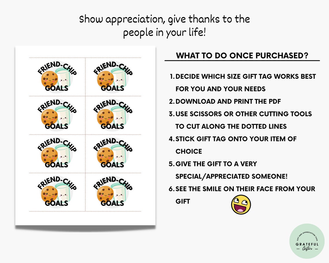 Friend-chip Goals Appreciation for Best Friends Work Friends Gift ...