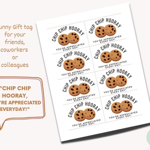 Chip Chip Hooray, You're Appreciated Every Day Gift Tags Appreciation ...