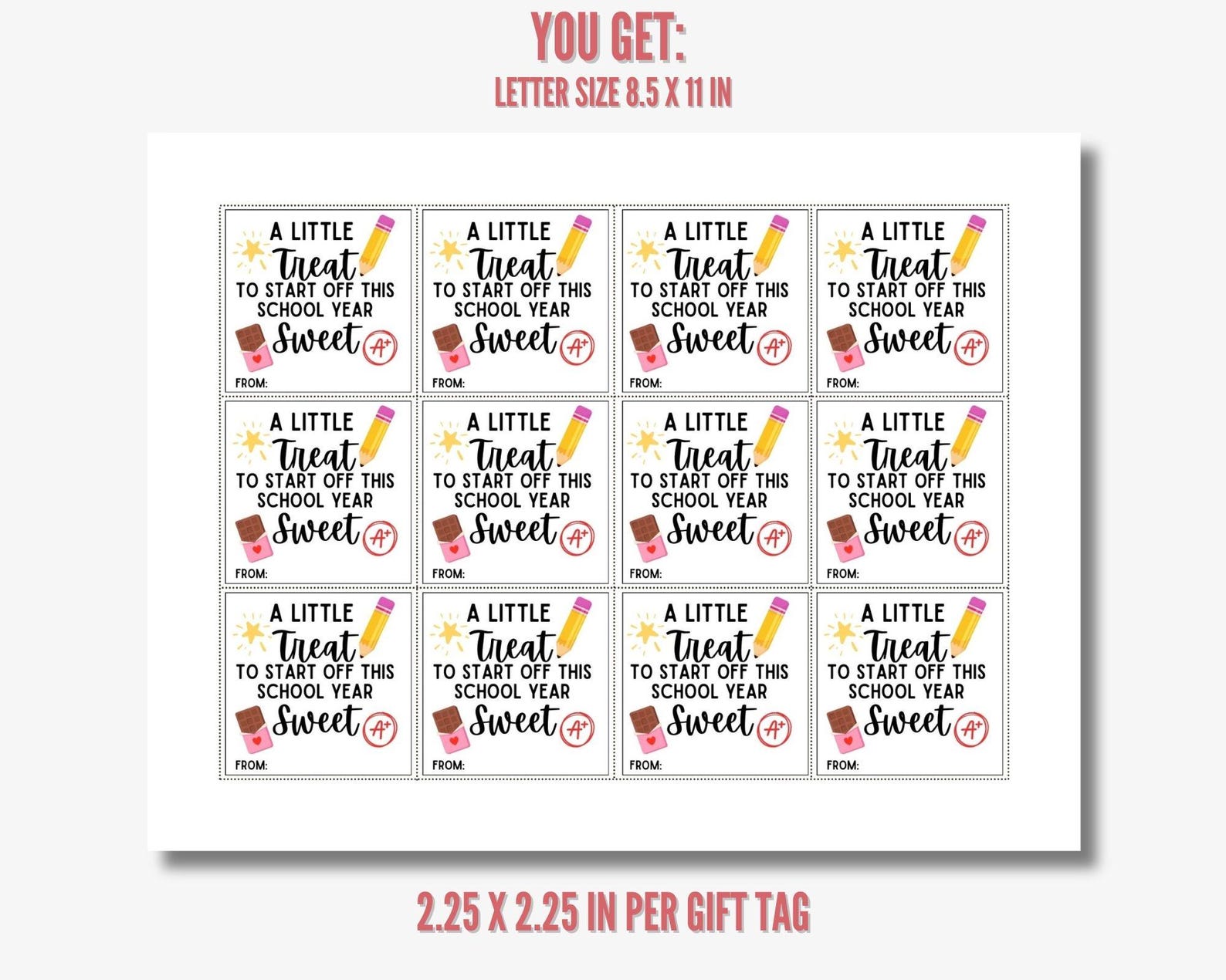 A Little Treat to Start off This School Year Sweet Gift Tags for ...