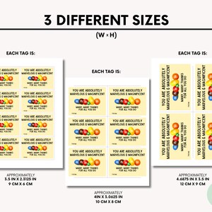 PRINTABLE You Are Absolutely Marvelous and Magnificent!, Candy Gift ...