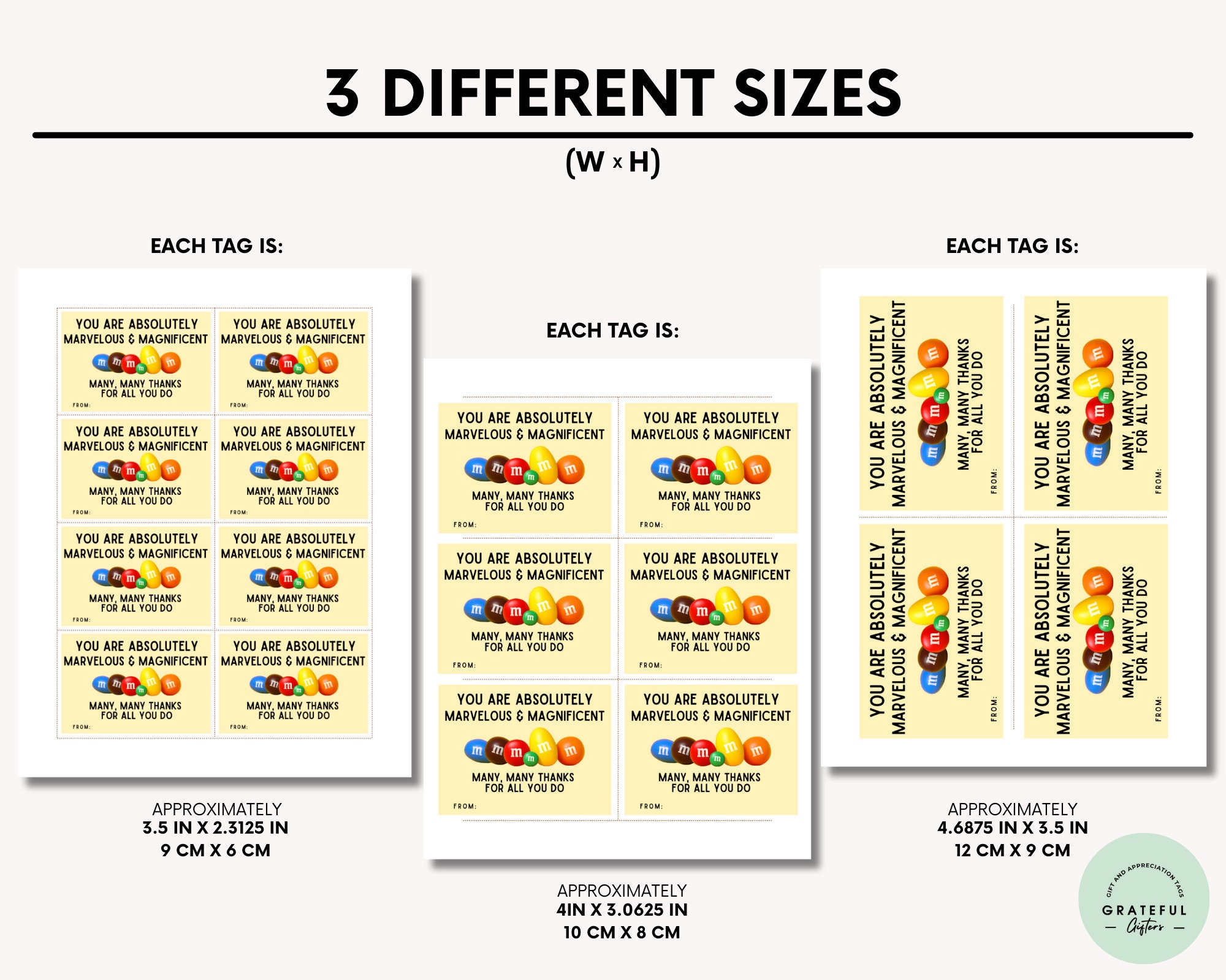 PRINTABLE You Are Absolutely Marvelous and Magnificent!, Candy Gift ...