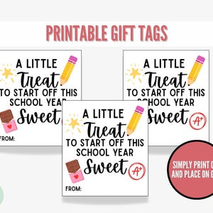 A Little Treat to Start off This School Year Sweet Gift Tags for ...