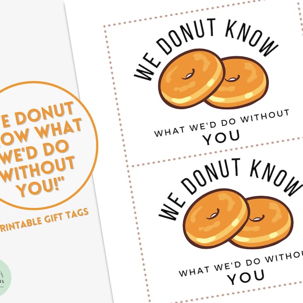 Donut Pun Thank You - Etsy
