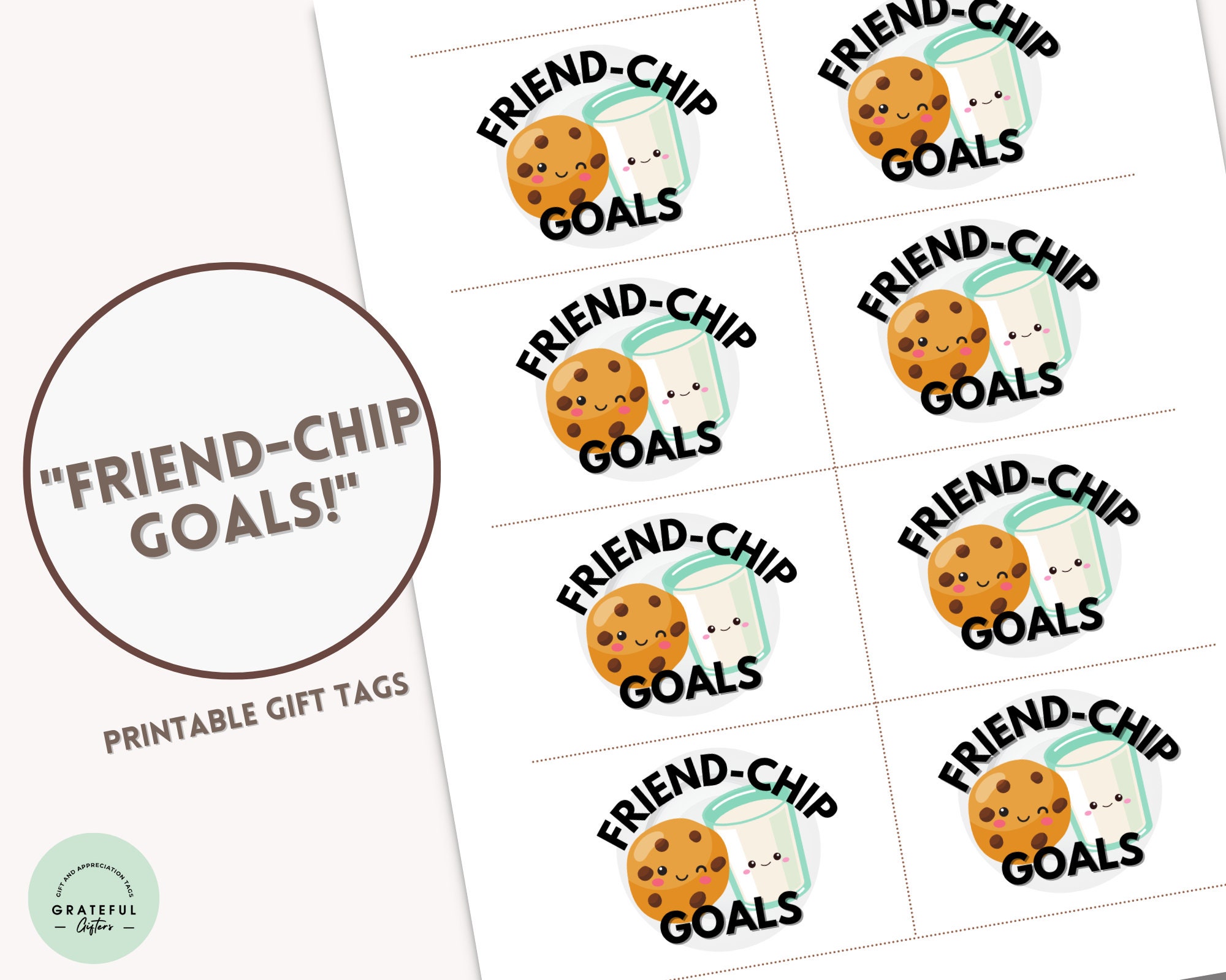 Friend-chip Goals Appreciation for Best Friends Work Friends Gift ...
