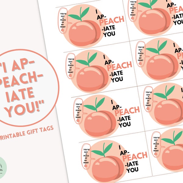 One Sweet Peach Thank You Card - Etsy