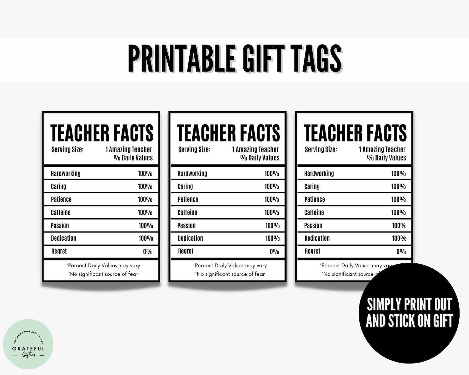 Teacher Nutrition Facts Appreciation for Teachers Teacher Nutrition ...