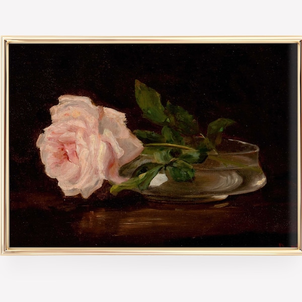 Single Flower Oil Painting - Etsy