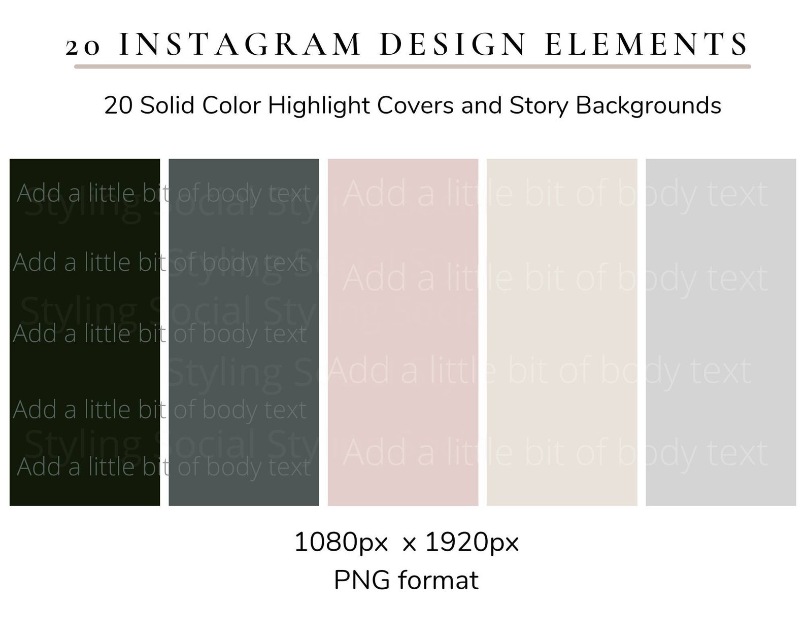 Minimalist Instagram Highlight Covers and Wallpapers, Solid Neutral ...
