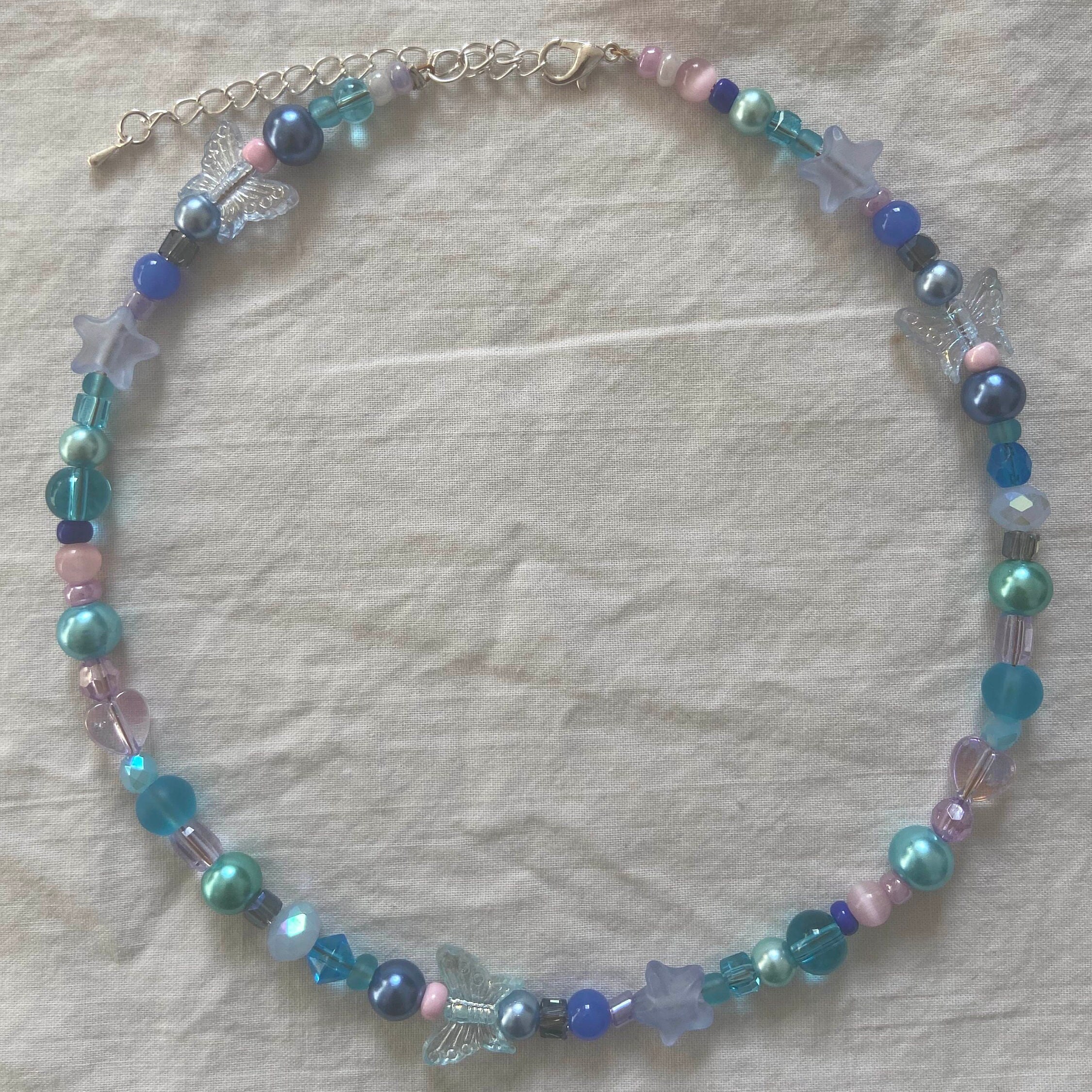 The Nori Beaded Necklace Handmade Fairycore Cottagecore - Etsy