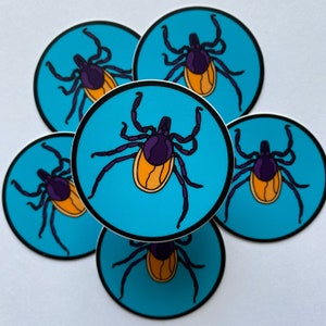 Deer Tick (black-legged Tick) Sticker, 2x2 in - Hydro Flask Sticker ...