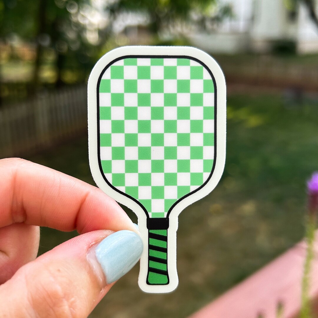 Pickleball Paddle checker Green Sticker, 1.66x3 in Hydro Flask Sticker ...