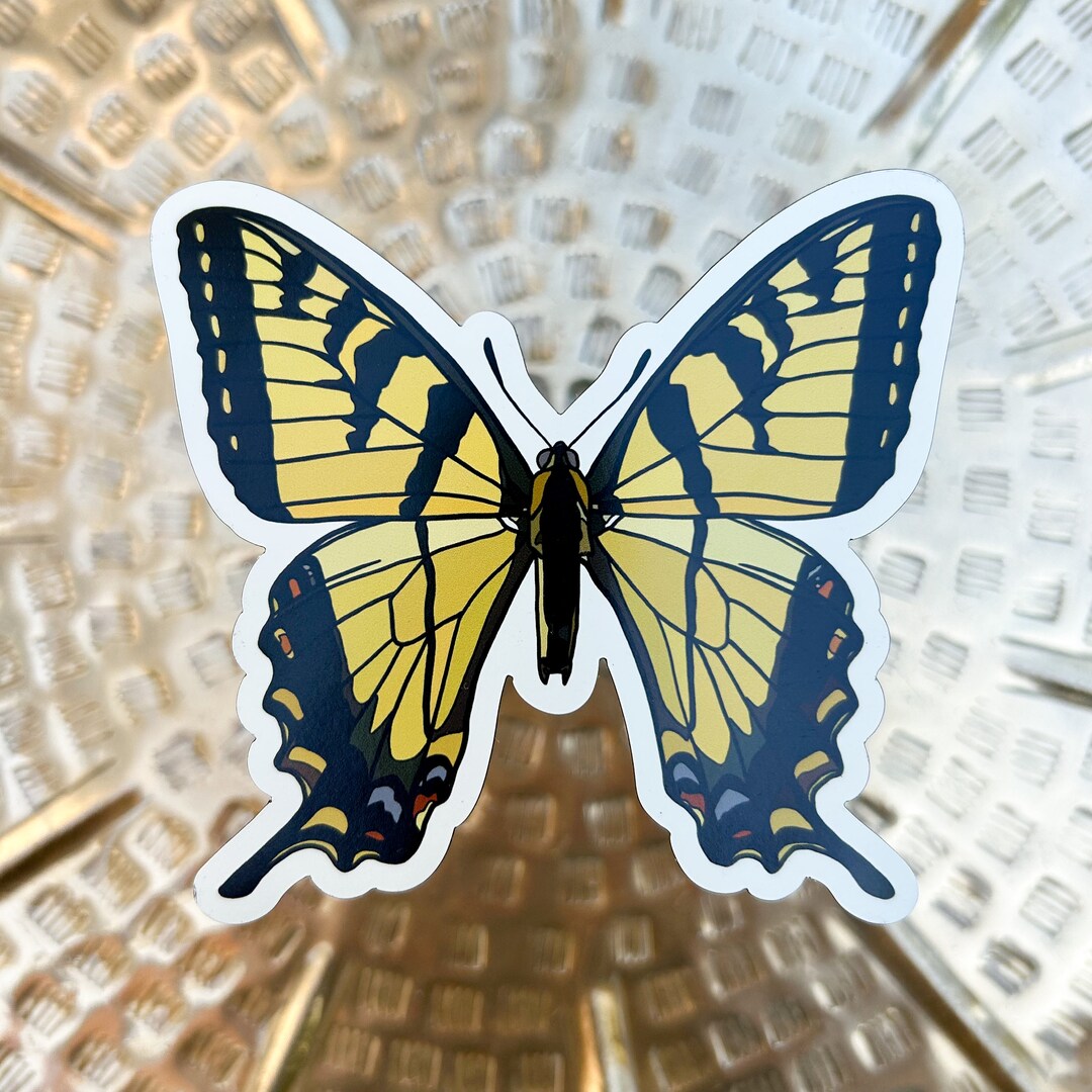 Tiger Swallowtail Butterfly Magnet, 4x3.68 in - Car Magnet/refrigerator ...