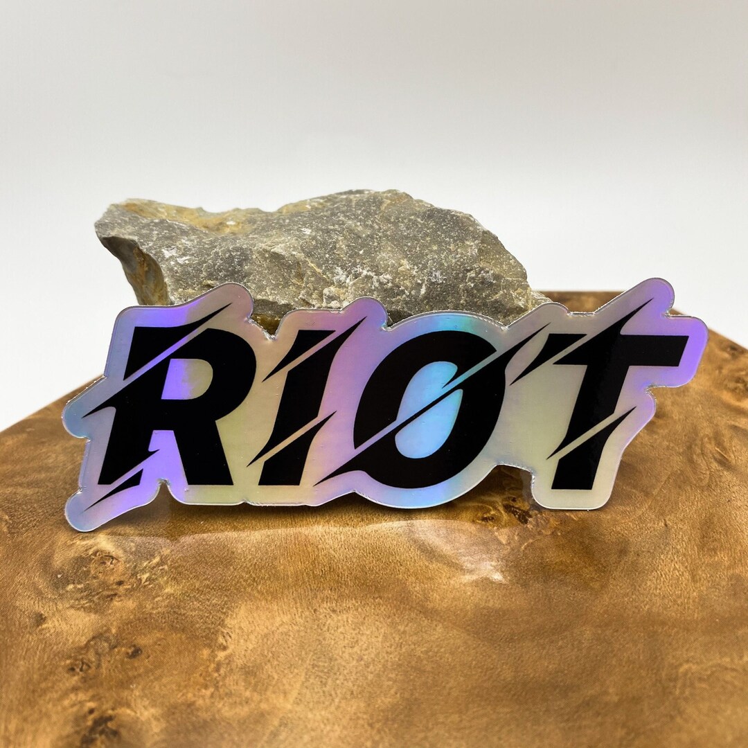 RIOT Holographic 4x1.64in Hydro Flask Sticker/vinyl/laptop Decal ...
