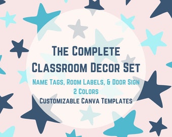 Canva Classroom Sign - Etsy