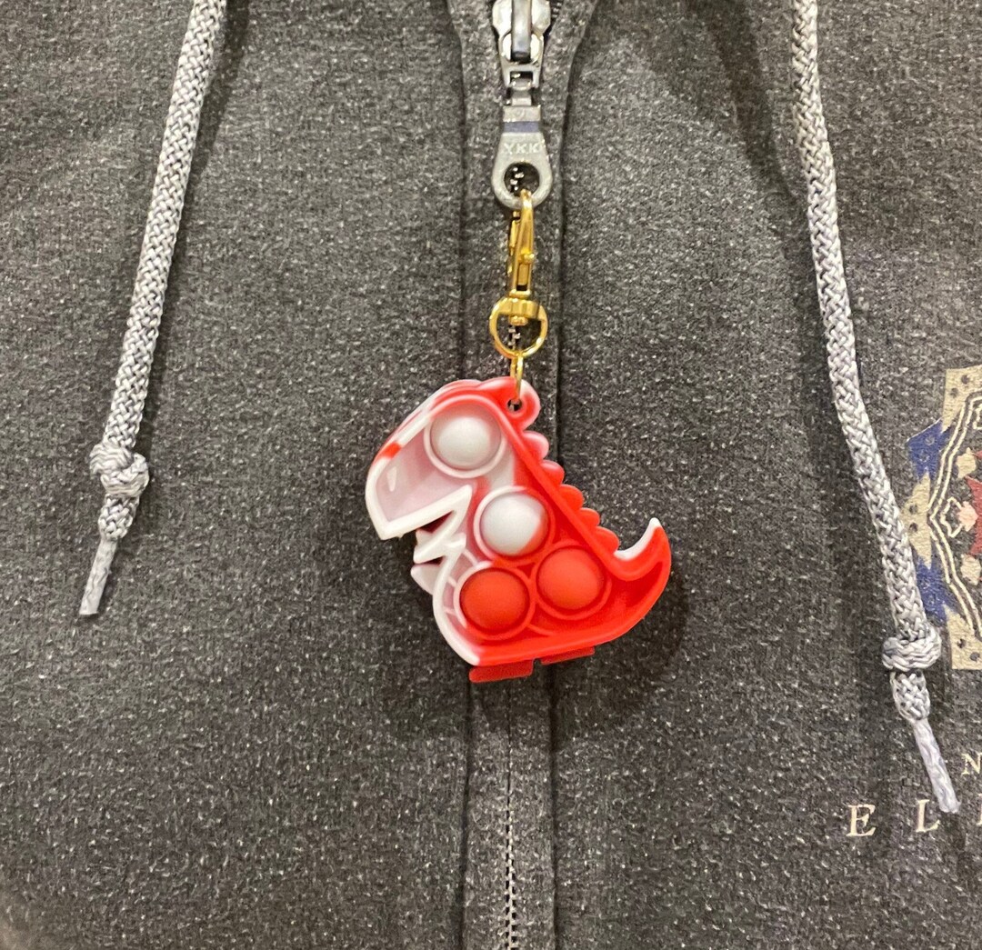 Dino Pop It Large Attachable Charm - Etsy