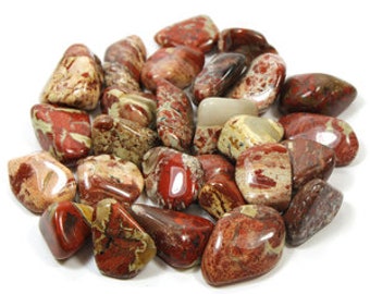 Brecciated Jasper Tumbled Chipstone Bag 20 Pieces - Etsy