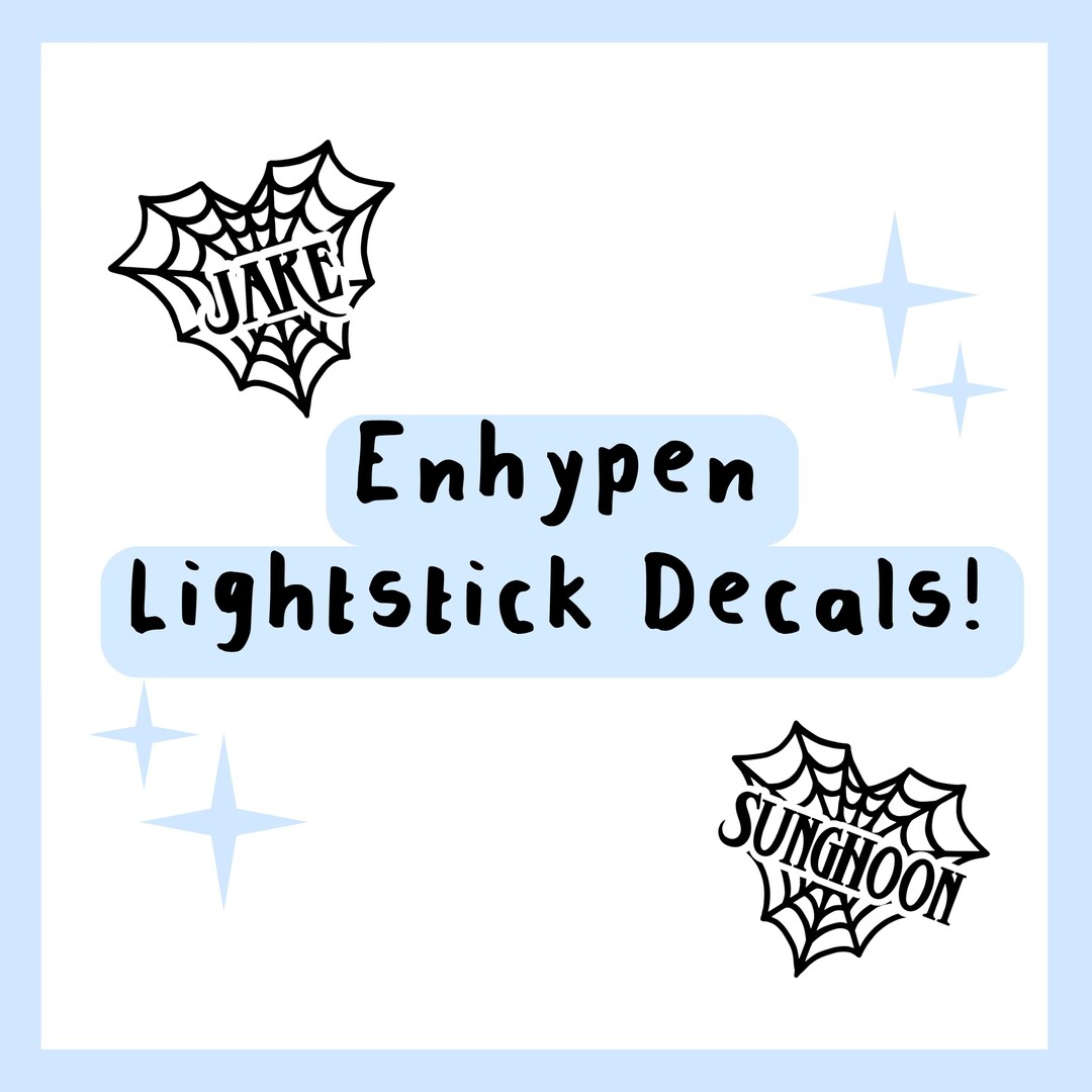 Enhypen Themed Kpop Lightstick Decals - Etsy UK